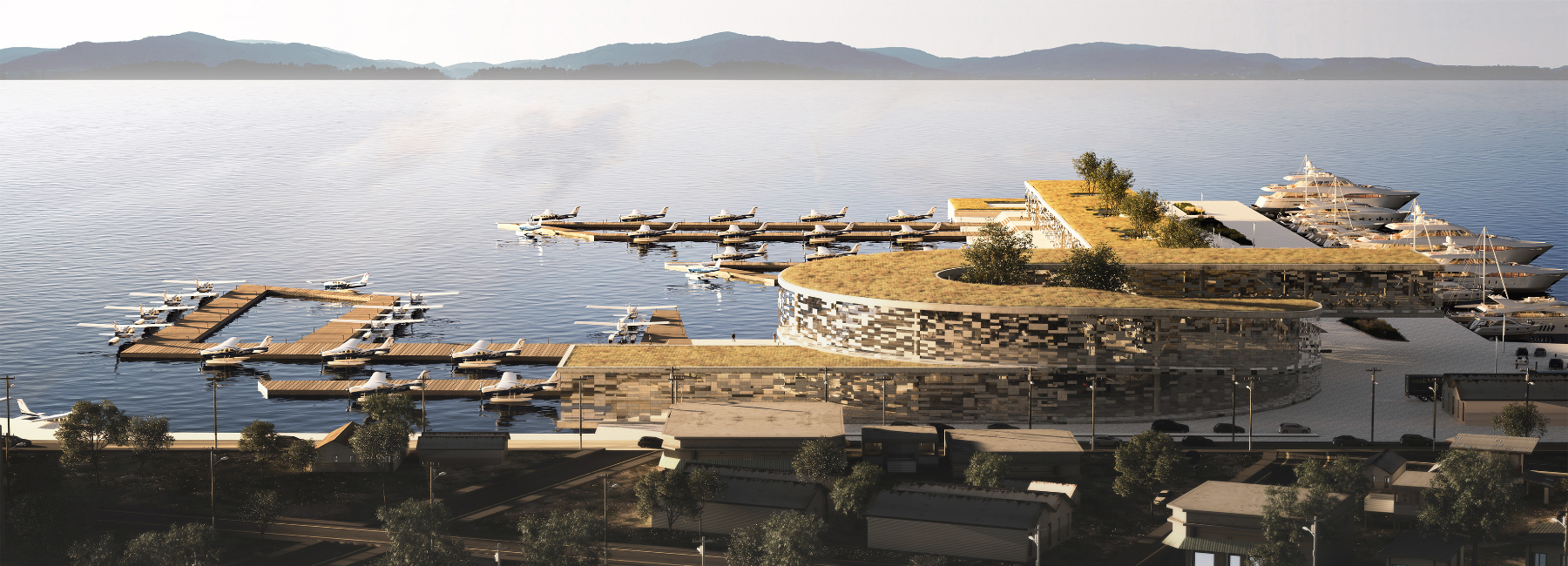 Metropolitan Seaplane Port, Elefsina, Greece . Pieris.Architects